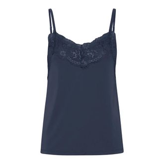 Ichi Ichi - Haut en Dentelle Total Eclipse - Femme - Tops - Bleu - Taille: 38 FR
