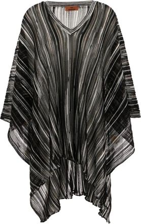 Missoni Femme, Vestes, Noir, Taille: ONE Size Mantella in misto viscosa ricamata