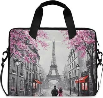 Alaza Sac pour ordinateur portable de 40,6 &agrave; 15,6 cm pour marchant dans la tour Eiffel, sac pour ordinateur portable de 40,6 &agrave; 15,6 cm, sac fourre-tout pour