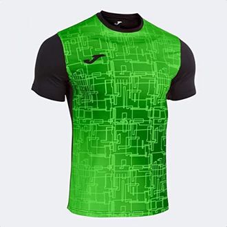 Joma Elite VIII Kurzarm-T-Shirt Schwarz Gr&uuml;n Fluor, 101929.117.L