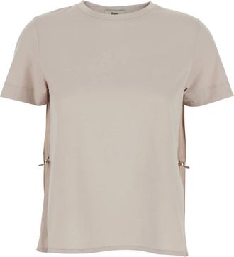 Herno Femme, Tops, Rose, Taille: 38 FR T-shirt &agrave; col rond