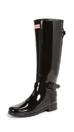 Hunter Damen Gummistiefel schwarz 38