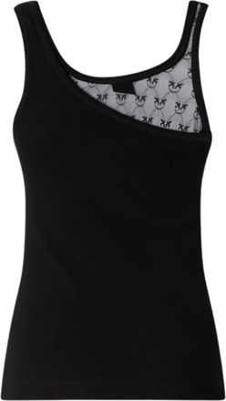 Pinko Pinko, Femme, Tops, Noir, Taille: 36 FR Cupboard Canotta Costina