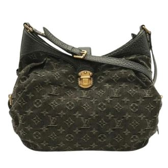Louis Vuitton Pre-owned Vintage Denim Schultertasche - - Pre-owned - Damen - Schwarzk - ONE SIZE