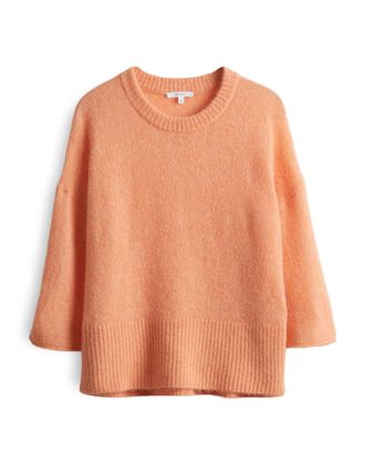 OPUS Damen Pullover | Strickpullover PORIA Loose mit Mohair Pale orange, M