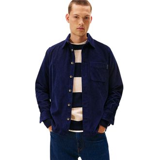 Tommy Hilfiger Hemdjacke f&uuml;r Herren, Kord (Marine)