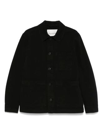 Closed Hemdjacke aus Twill - Schwarz