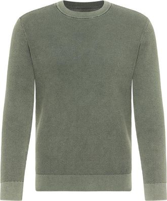 Mustang Jeans Herren Style Elliot Pullover, Agave Green 6473, Large