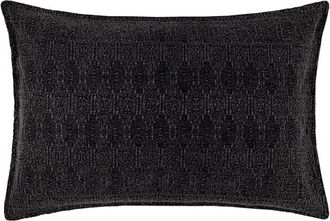 furn. Yard Ramas Jacquard-Kissen mit hohem Federanteil - Schwarz - 40 x 60 cm