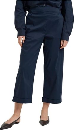 Liviana Conti Femme, Pantalons, Bleu, Taille: 36 FR Cropped Pantalons