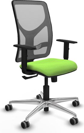 Piqueras y Crespo Arbeitsstuhl mit 1D-Armlehnen, h&ouml;henverstellbare Lendenwirbelst&uuml;tze, ausgestattet mit 3 Positionen und Schneidschaum, mit Rollen von 65 mm, Parkett, G