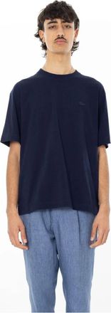 Lacoste Homme, Tops, Bleu, Taille: XL T-shirt ample en jersey &eacute;pais