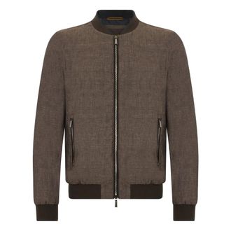 Moorer Homme, Vestes, Brun, Taille: S Blouson aviateur Sorano