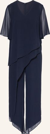 Vera Mont Jumpsuit Mit 3/4-Arm Und Volants blau