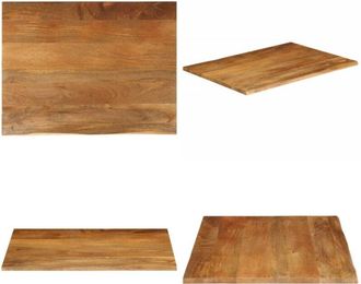 vidaXL Dessus de table à bord vivant 110x80x3,8cm bois massif manguier - Dessus De Table - Table Basse - Plateau De Table - Bois Massif - Manguier - Home &