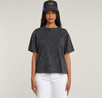 G-Star Washed G-Script T-Shirt - Grau - Damen