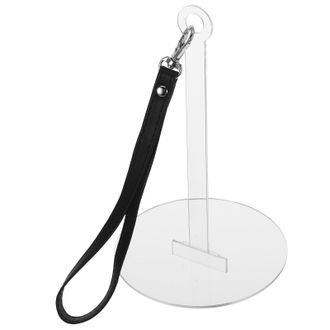 BESTONZON Tragbarer H&auml;kelgarnhalter F&uuml;rs Handgelenk mit PU Band Transparenter Acryl Garnkn&auml;uelst&auml;nder zum H&auml;keln und Stricken Reibungslose Garnrotation Multifun