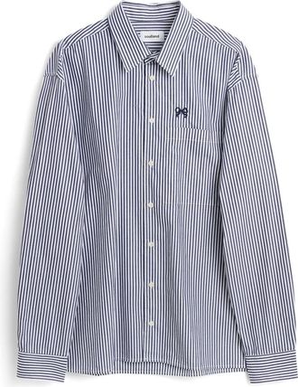 Soulland Femme, Blouses et Chemises, Bleu, Taille: 42/44 FR VIT Stripe Shirt