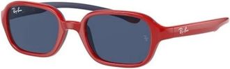 Ray-Ban unisex, Accessoires, Rouge, Taille: 41 MM Junior Rj9074S Lunettes de soleil