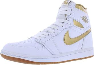 Nike Air Jordan 1 Retro High OG Blanc Or Chaussures Femme (FD2596-107, Blanc et Or), Blanc et Or., 44 EU