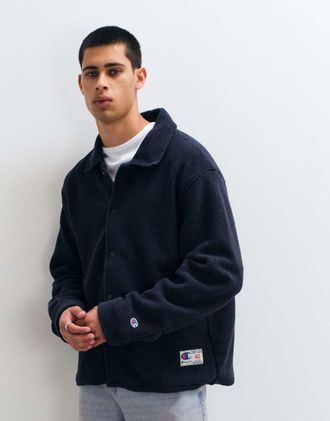 Champion Coach-Jacke mit R&uuml;ckendruck in Schwarz