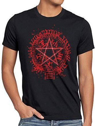 style3 Hellsing Pentagrama T-Shirt Homme Vampire Anime Japon, Taille:3XL