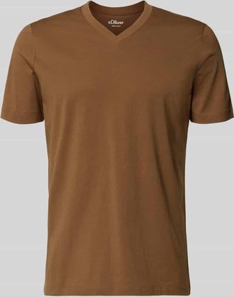 s.Oliver Red Label Regular Fit T-Shirt aus reiner Baumwolle