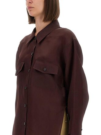 Khaite Matteo Blouse - Burgundy