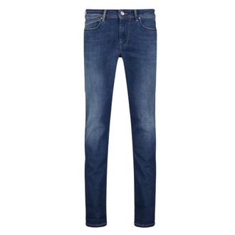Re-hash Blaue Slim Fit Jeans mit Rei&szlig;verschlusstasche - - Jeans - Herren - Blau - W40