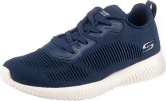 Skechers Damen Bob Squad - Tough Talk-Knit Stoff Padded Trainer - Marine - UK 2