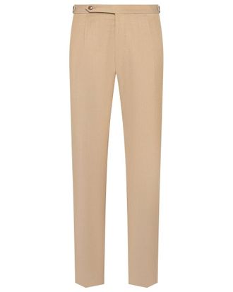 HUGO BOSS Dehnbare Hose aus reiner Wolle mit verstellbarem Bund, Slim Fit in
