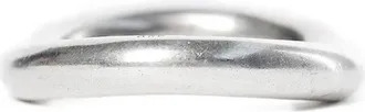 Ann Demeulemeester Ring mit Logo-Gravur - Silber