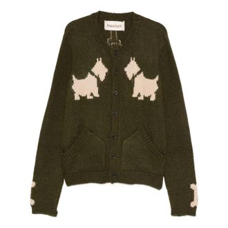 Baziszt Bobby Cardigan - - Knitwear - Herren - Gr&uuml;n - M