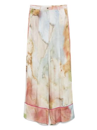 Merci pantalon à imprimé abstrait - Marron