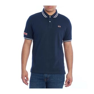 La Martina Kurz&auml;rmeliges Poloshirt - - Tops - Herren - Blau - S