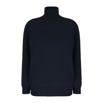 Malo Femme, Pulls, Bleu, Taille: 36 FR Col roul