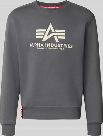 Alpha Industries Regular Fit Sweatshirt aus Baumwoll-Mix mit Logo-Print