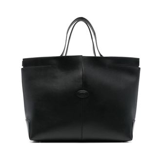 Tod's Schwarze Tasche mit Flachen Henkeln - - Bags - Damen - Schwarzk - ONE SIZE