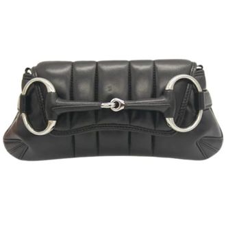 Gucci Pochette en cuir vintage Pre-owned - Femme - Pre-owned - Noir - Taille: ONE Size