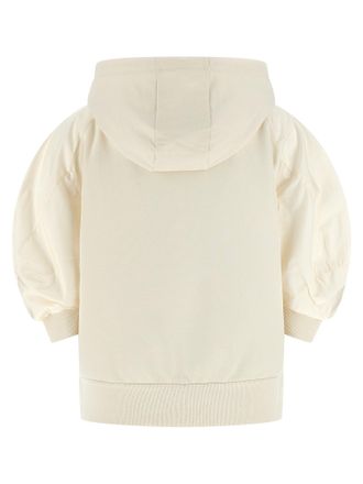 Moncler Womens White Cotton Hoodie Clothing