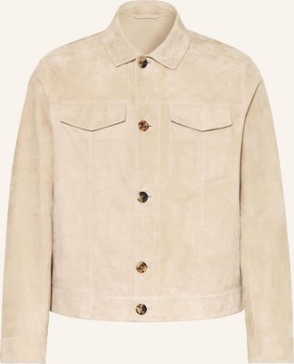 Manzoni24 Manzoni 24 Lederjacke beige