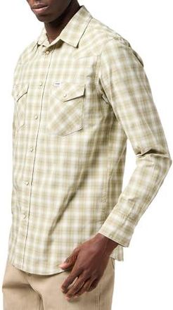 Wrangler Western Shirt, Tea, M Hommes
