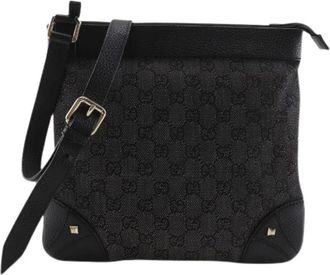 Gucci Sac bandouli&egrave;re GG Canvas Pre-owned - Femme - Pre-owned - Noir - Taille: ONE Size