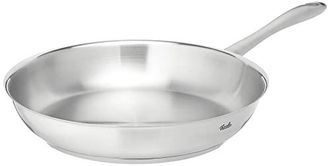 FISSLER Catania/Edelstahl-Bratpfanne (28 cm) - robuste, unbeschichtete Pfanne aus hochwertigem 18/10 Edelstahl, thermic-Boden, hitzebeständig bis 230 °C, indu