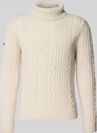 Superdry Rollkragenpullover mit Zopfmuster