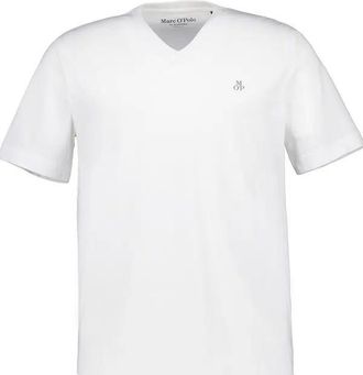 Marc O'Polo Herren T-Shirt wei&szlig; Baumwolle