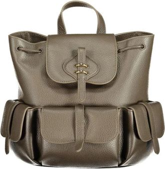 Coccinelle Sac &agrave; dos en cuir - Femme - Sacs - Brun - Taille: ONE Size
