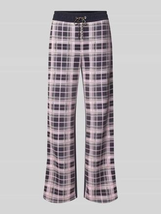 Marc Cain Straight Fit Hose mit kariertem Muster