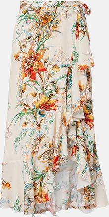 Etro Jupe portefeuille &agrave; imprim&eacute; floral