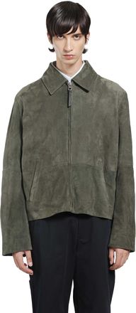 Loewe Suede Zip-Up Jacket